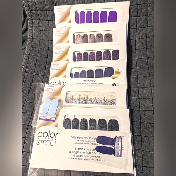 Color Street | Makeup | New Purple Color Streets Bundle Six Set Lot ...